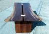 Live Edge Walnut Bookmatched Coffee Table with Middle Reveal and Maple ...